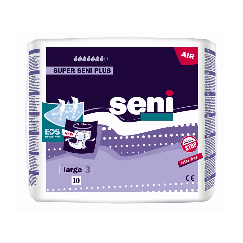 Super Seni Plus Large, Gr. 3 (10 Stk.), 7,65