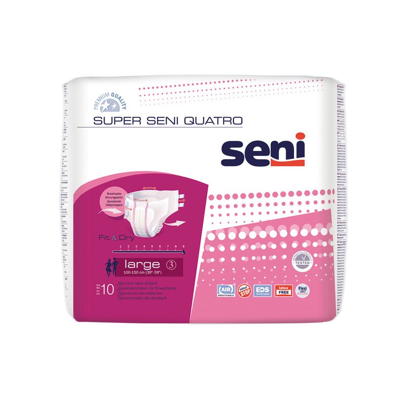 Super Seni Quatro Gr. Large (10 Stk.), 8,40