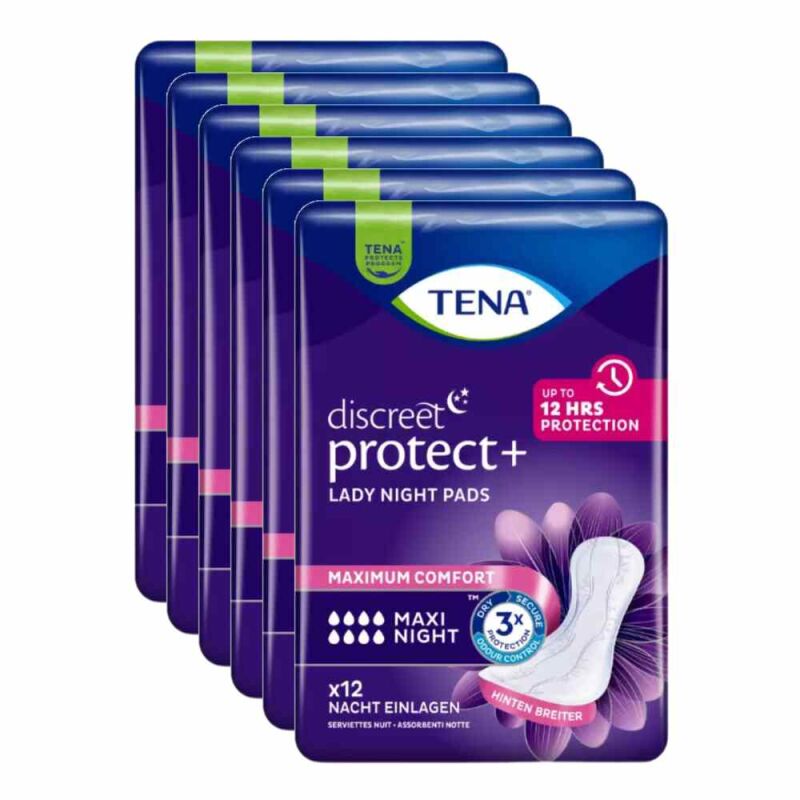 TENA Lady Discreet Maxi Night (6x12 Stk), 31,20