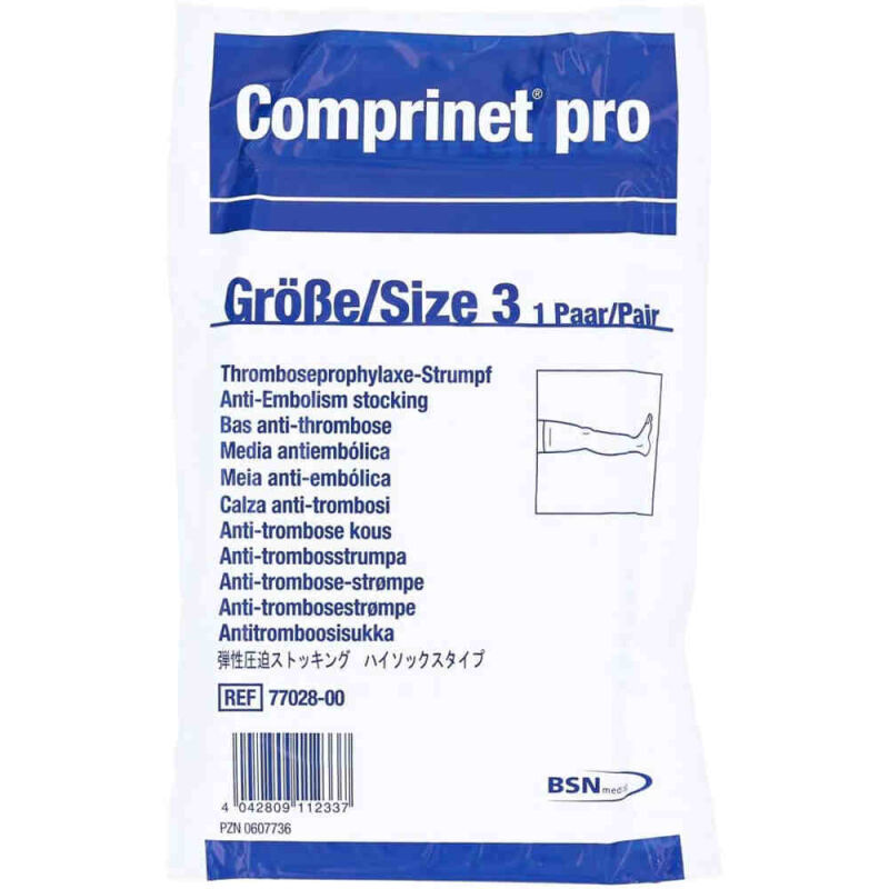 Comprinet Pro Thrombose Strumpf knielang Größe 3 (1 Paar) - ARDMED