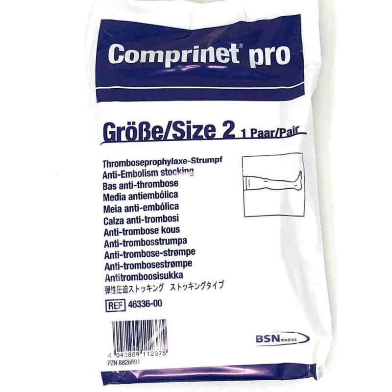 Comprinet Pro Thrombose Strumpf oberschenkellang Größe 2 (1 Paar) - A