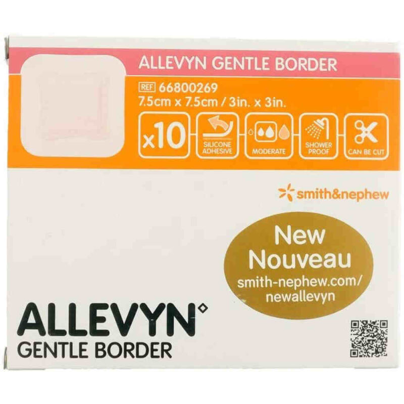 Allevyn Gentle Border 7,5 x 7,5 cm (10 Stk) - ARDMED