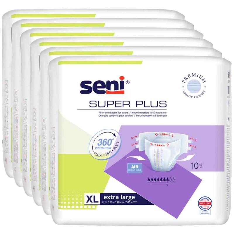 Seni Super Plus Extra Large, Gr. 4 (6x10 Stk) - ARDMED